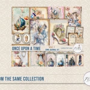 Digital Scrapbook Paper, Vintage Fairy Tale Scrapbooking Paper ...