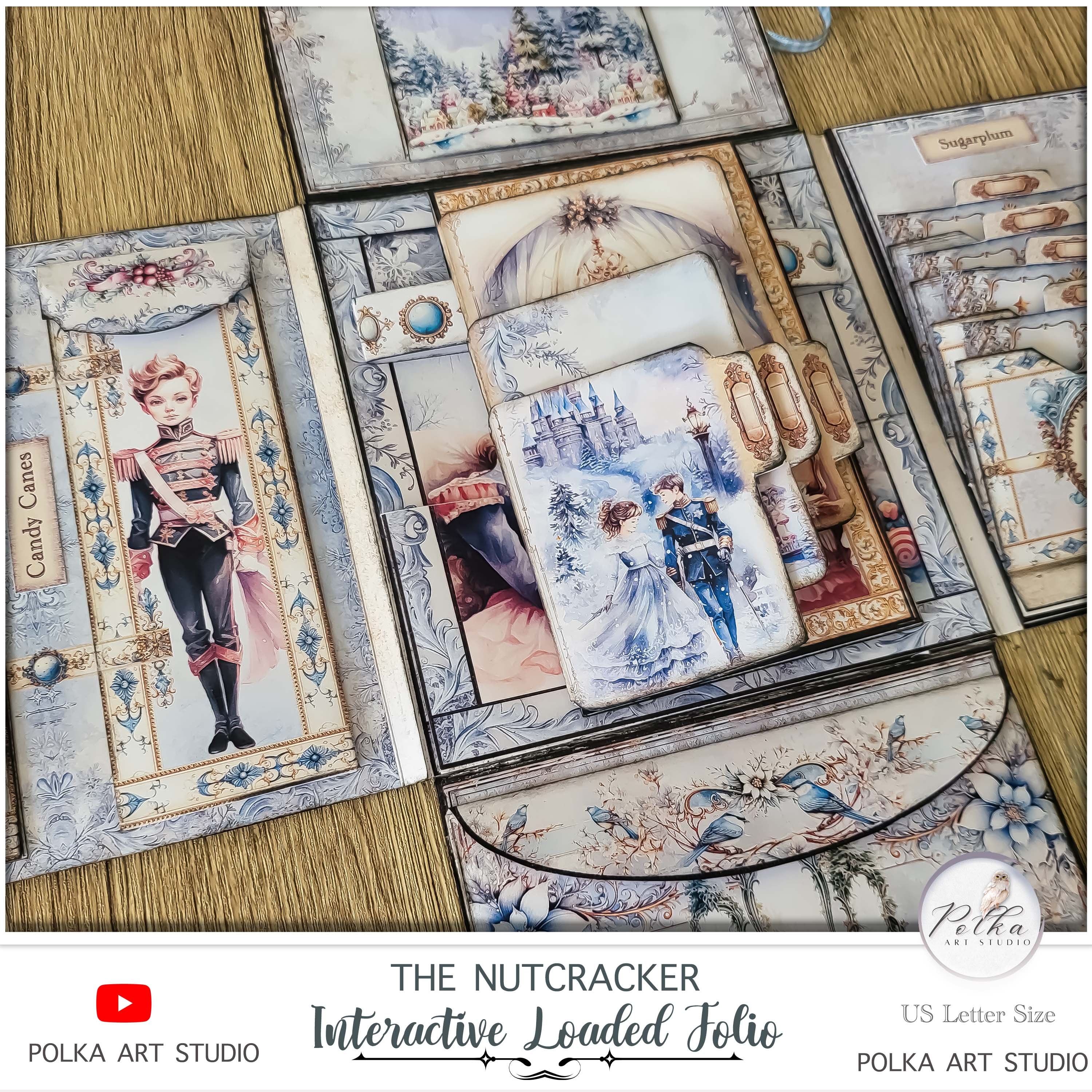 Nutcracker Junk Journal: Winter Folio Booklet (digital Download) - Etsy
