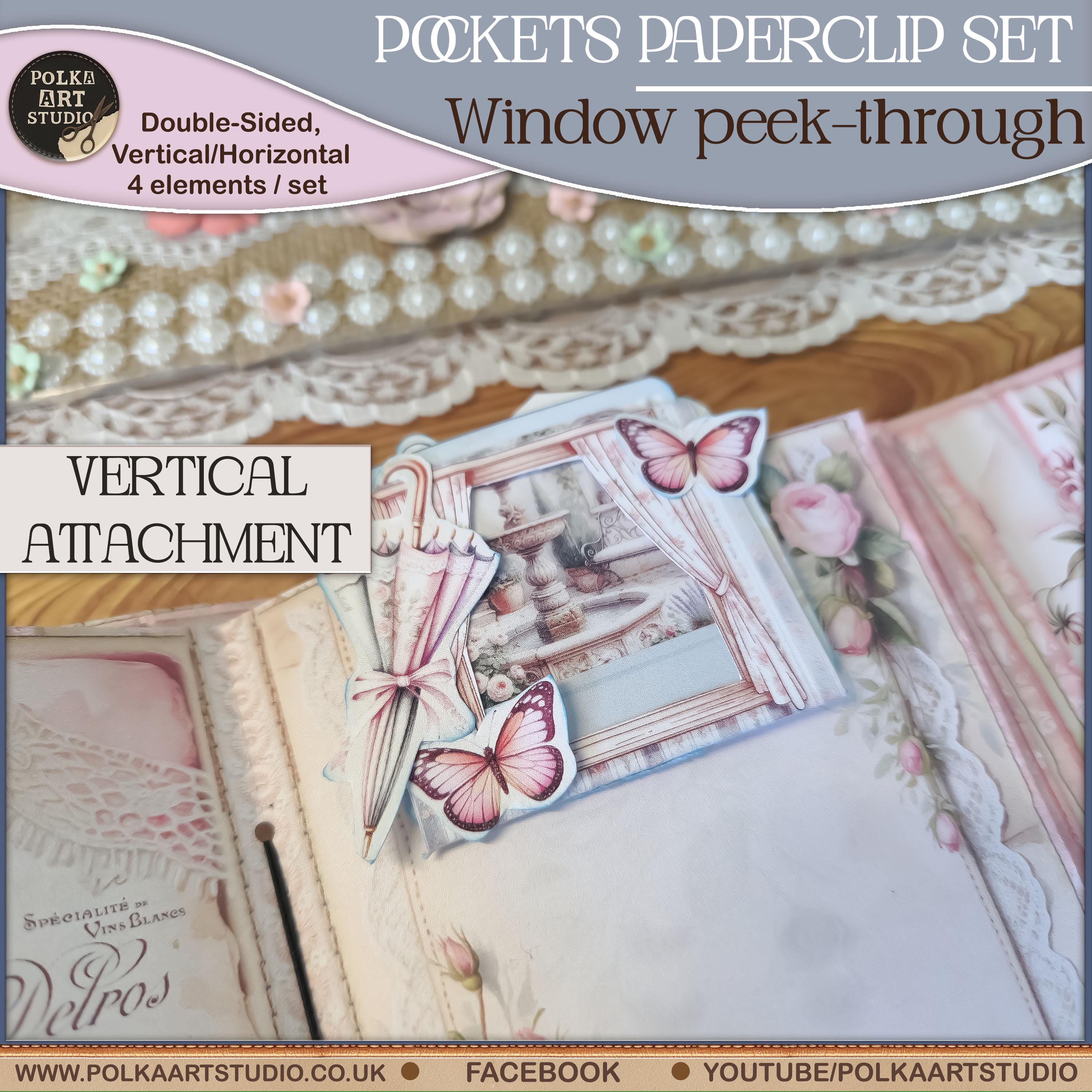 Shabby Chic French Café Paperclip Pockets: Junk Journal Ephemera ...