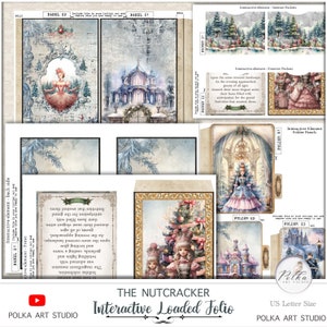 Nutcracker Junk Journal: Winter Folio Booklet (digital Download) - Etsy