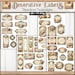 Shabby Chic Junk Journal Labels: Vintage Ephemera Paper Kit (digital ...