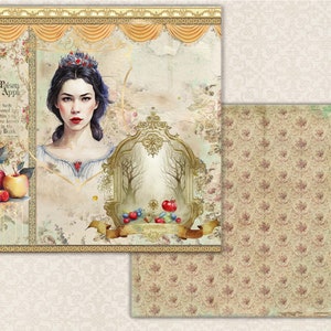 Digital Scrapbook Paper, Vol. 2 Vintage Fairy Tale Scrapbooking Paper ...