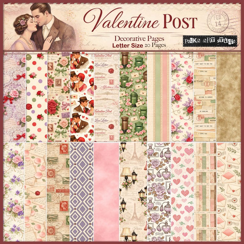 Scrapbook Valentine Kit - Etsy