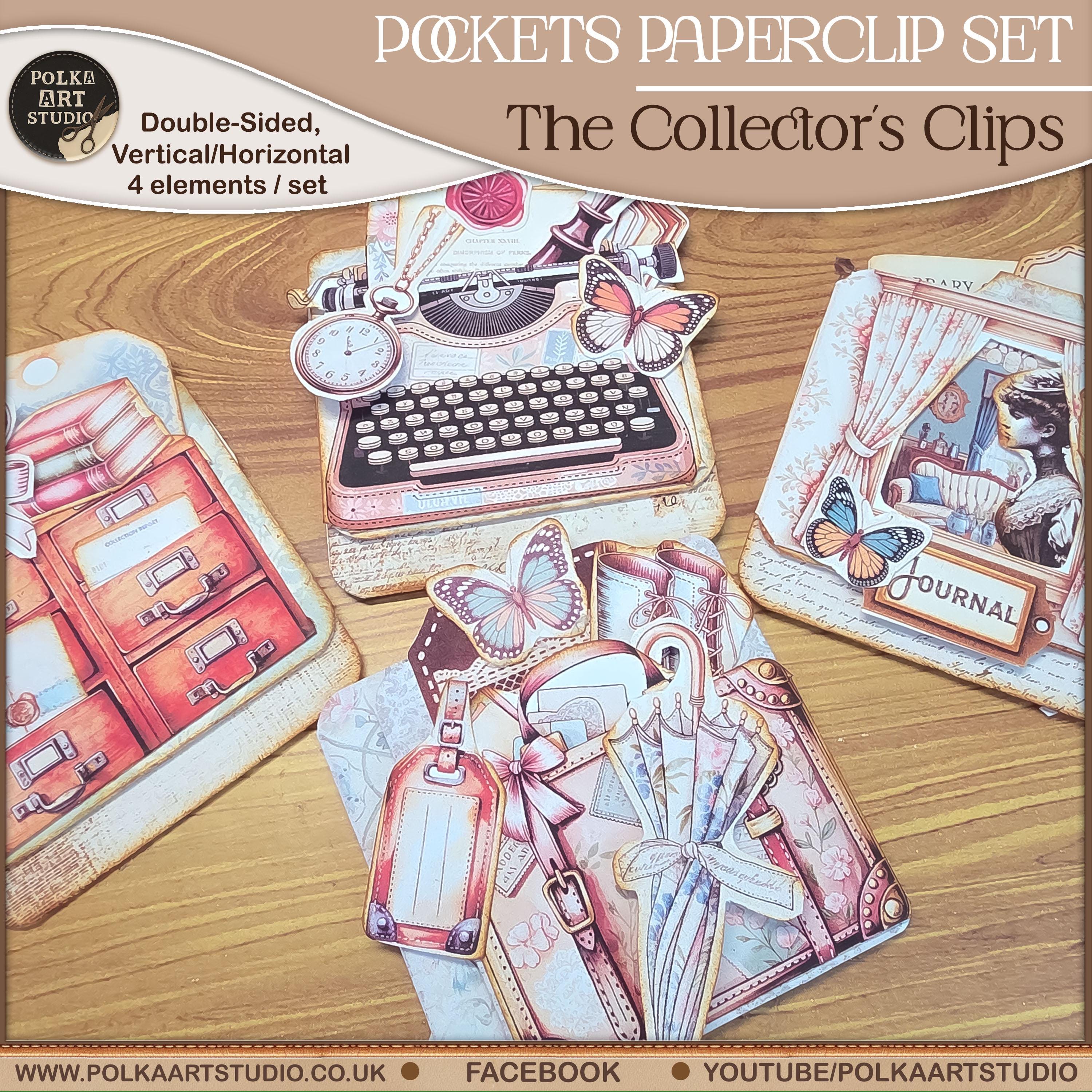 Victorian Junk Journal Ephemera: Hidden Paperclip Pockets (digital ...
