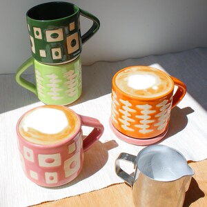 Handmade Retro Style Mugs Mid Century Modern - Etsy