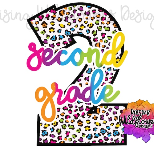2nd Second Grade Png File Western 2nd Grade Png Teacher - Etsy