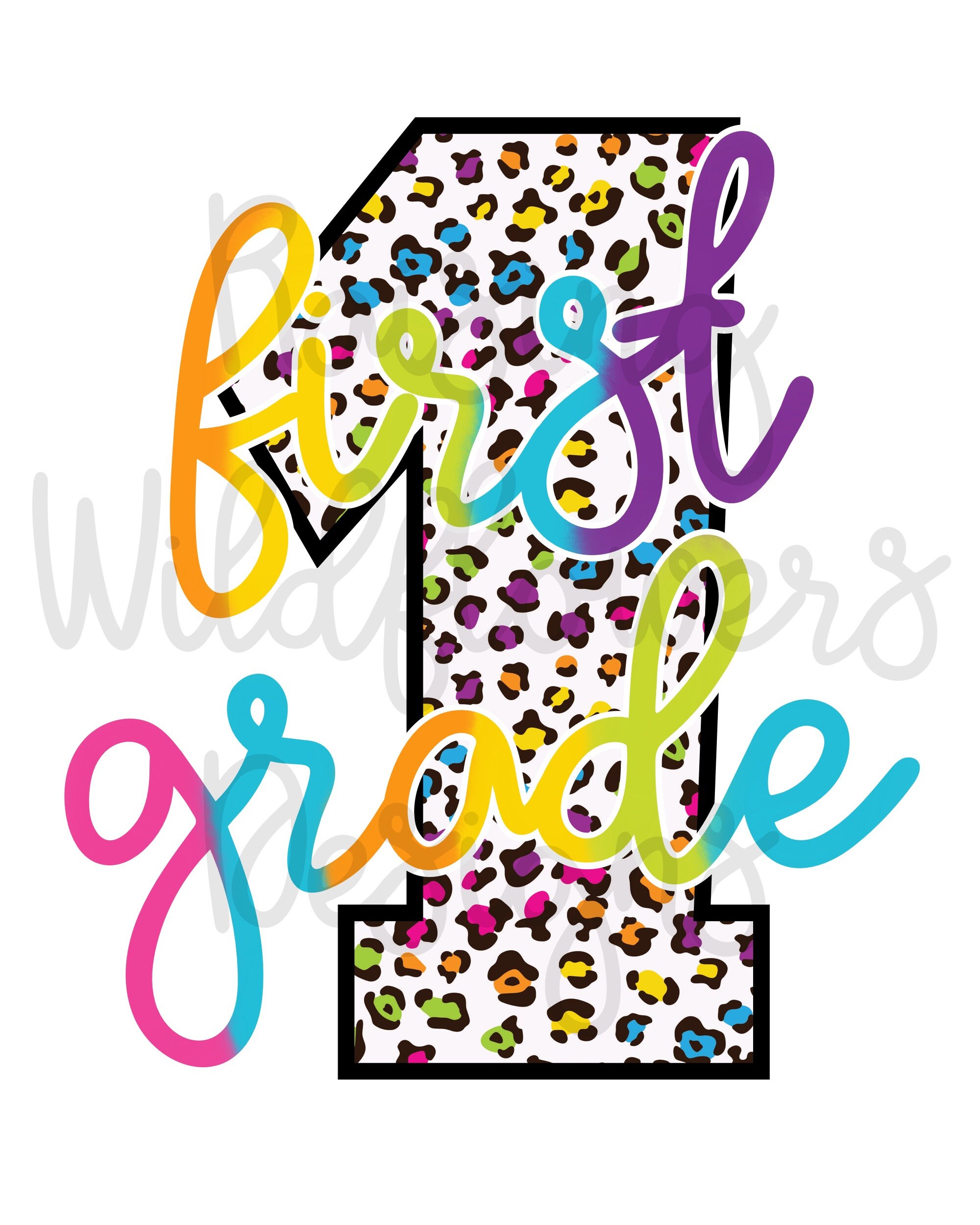 First grade school png | Etsy