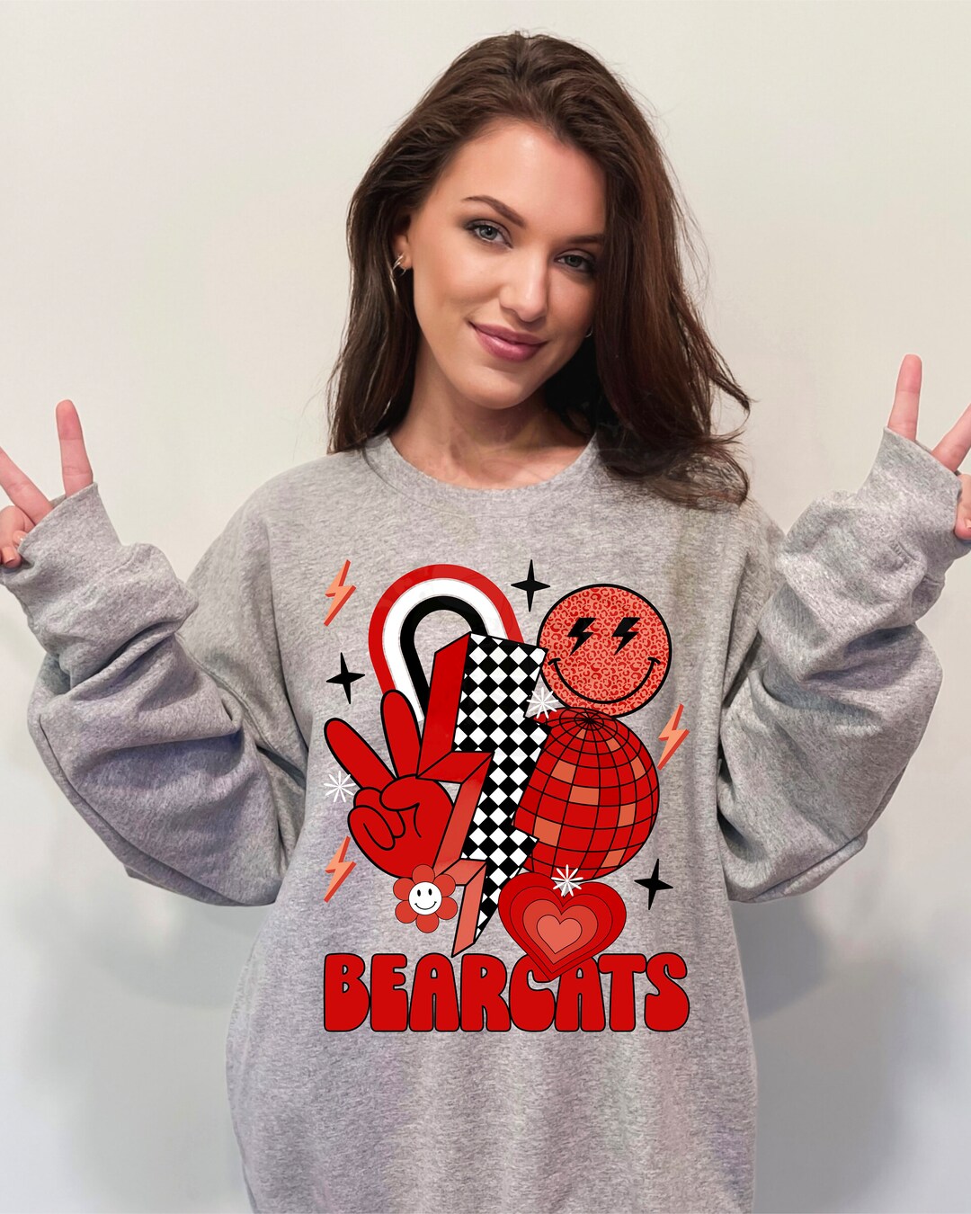 Retro School Spirit Bearcats Collage Png - Etsy