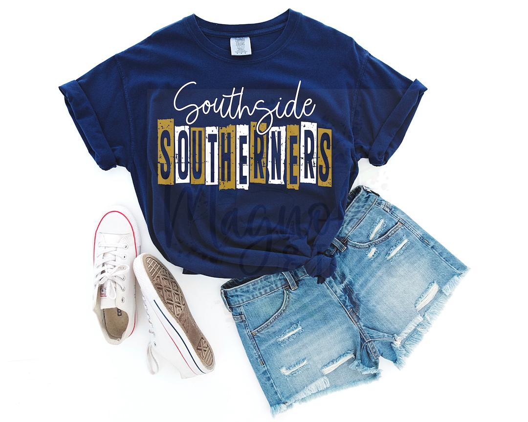 Southside Southerners Gold and White Cutout Png - Etsy