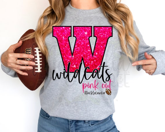 Wildcats Pink Out Tackle Cancer Png - Etsy
