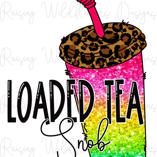 Loaded Tea Junkie Png - Etsy