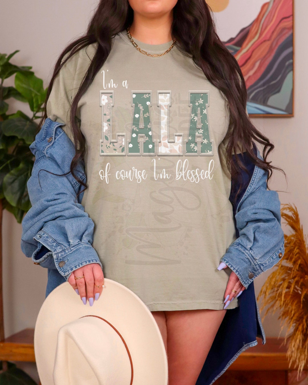 Boho Floral Im a Lala of Course Im Blessed Png - Etsy