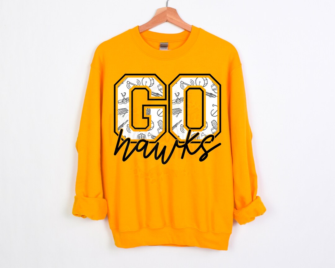 School Spirit Go Hawks Marching Band Png - Etsy