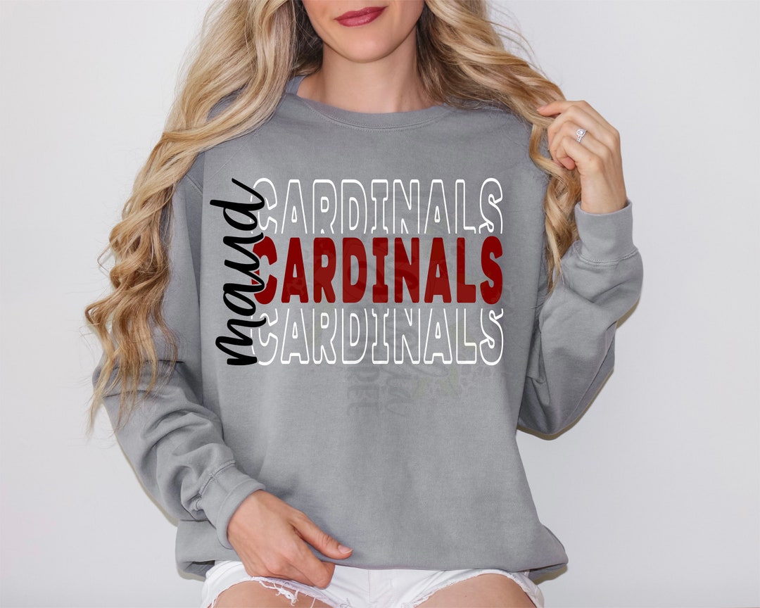School Spirit Cardinals Stacked Png - Etsy