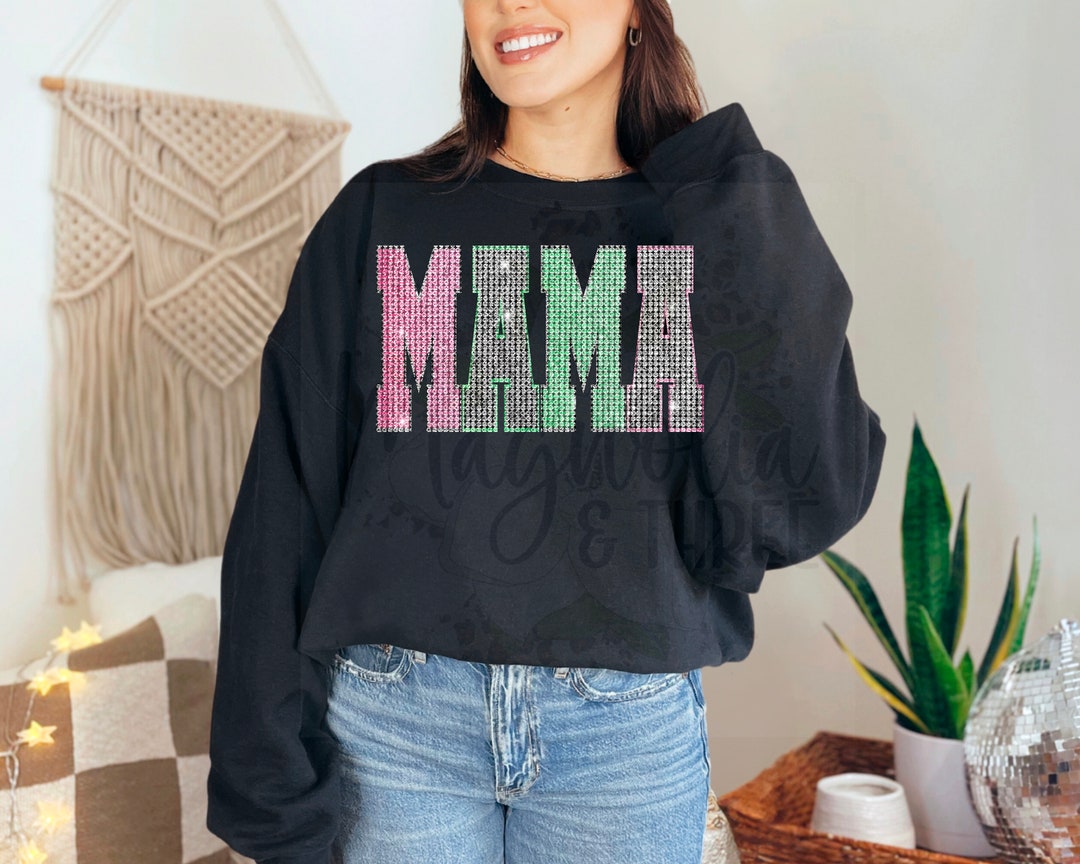 Mama Faux Rhinestone Png - Etsy