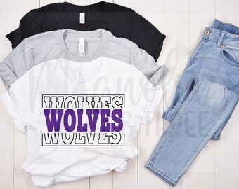 Wolves High School Svg - Etsy