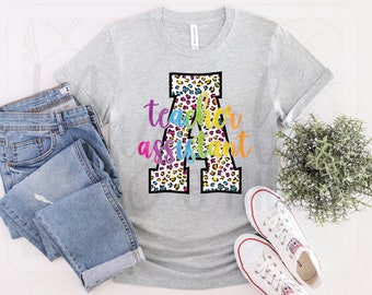 Teacher Assistant Sublimation Design Teacher Assistant Png - Etsy