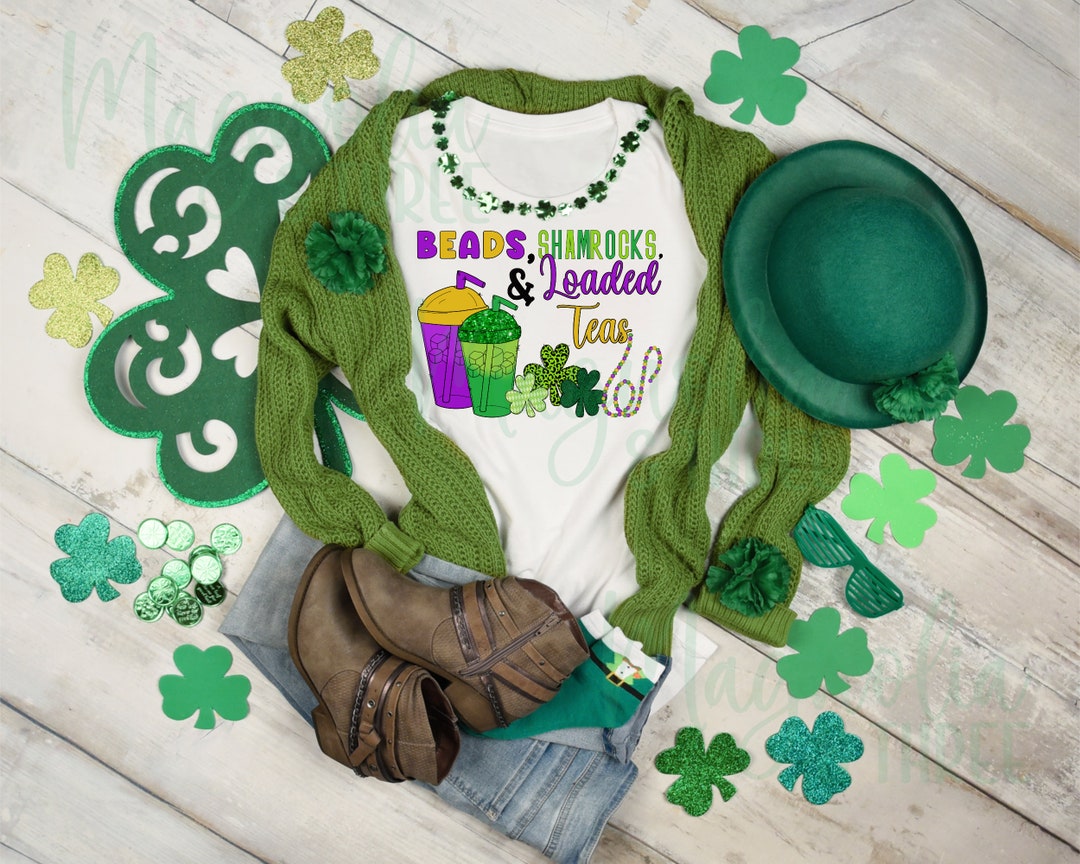 Beads Shamrocks and Loaded Tea Png - Etsy