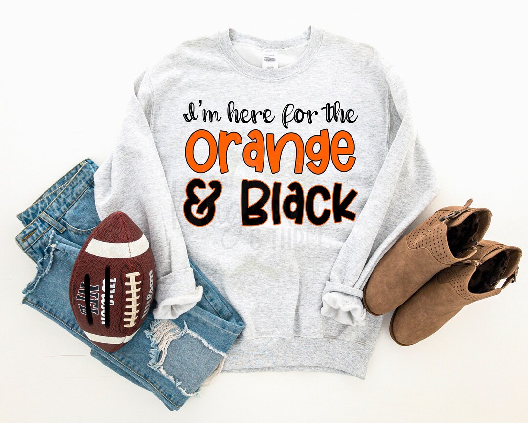 Here for the Orange and Black School Spirit Png - Etsy