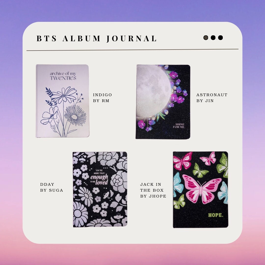 PRE-ORDER BTS Album Themed Journals, Bts Journal, Bts Notebook, Bts ...