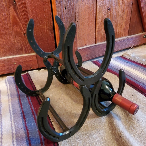 Horse Shoe Wine Rack - Etsy