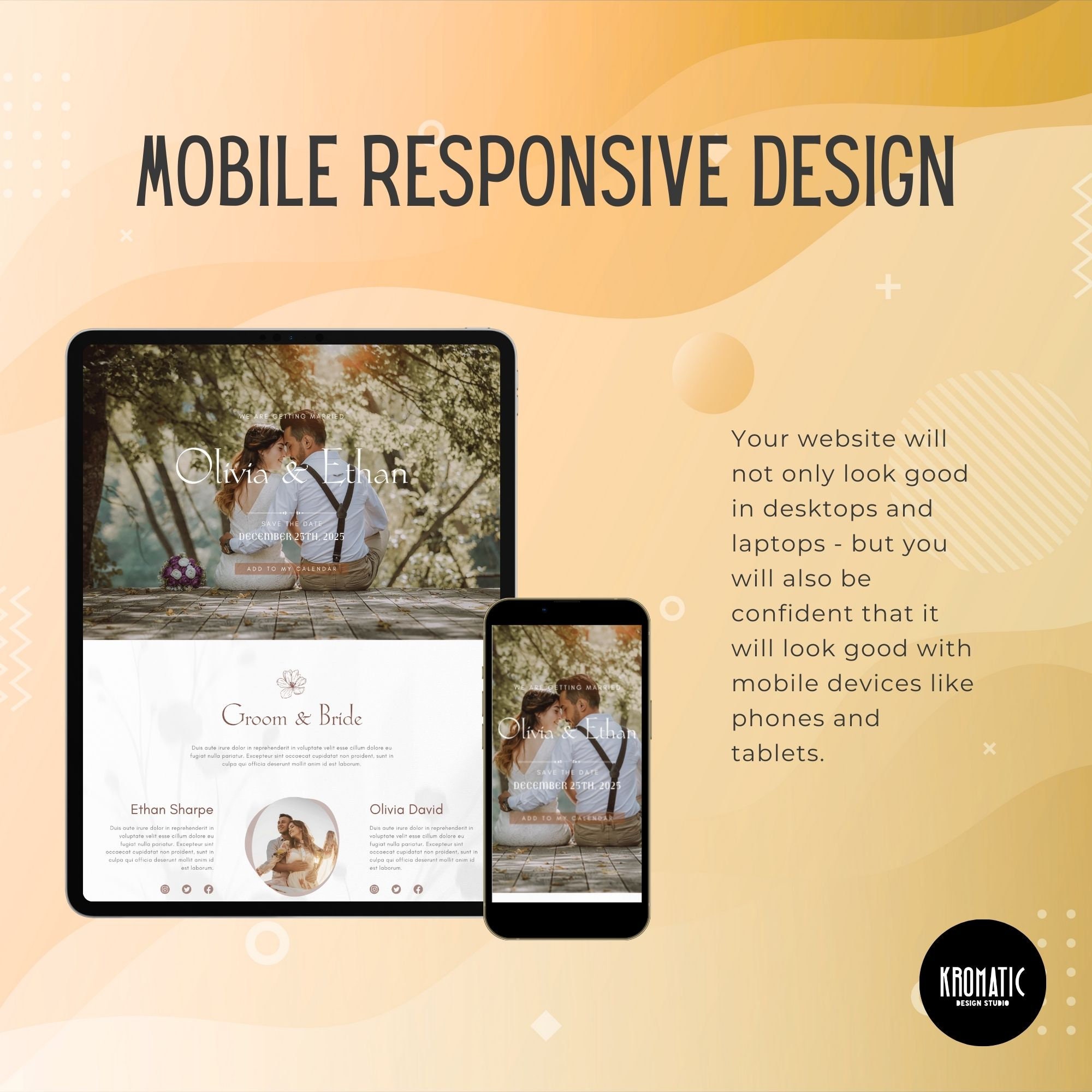 Wedding Invitation Canva Website Template, Wedding Landing Page Design ...