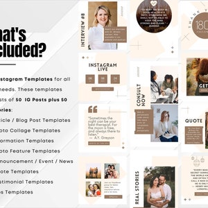 100 Therapist Instagram Template Canva, Post and Story IG Template ...