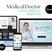 Medical Doctor Canva Website Template: Professional Healthcare Design ...