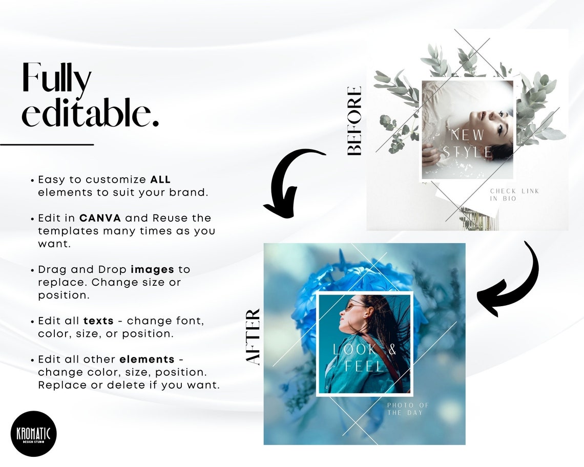 50 Instagram Post Templates White Canva Theme Neutral Light - Etsy