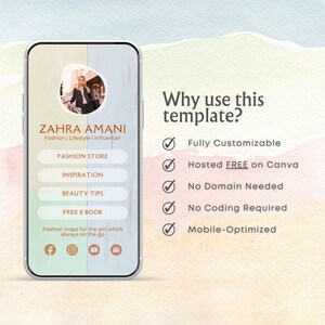 Pastel Link in Bio Canva Template: Three Designs Included - Etsy