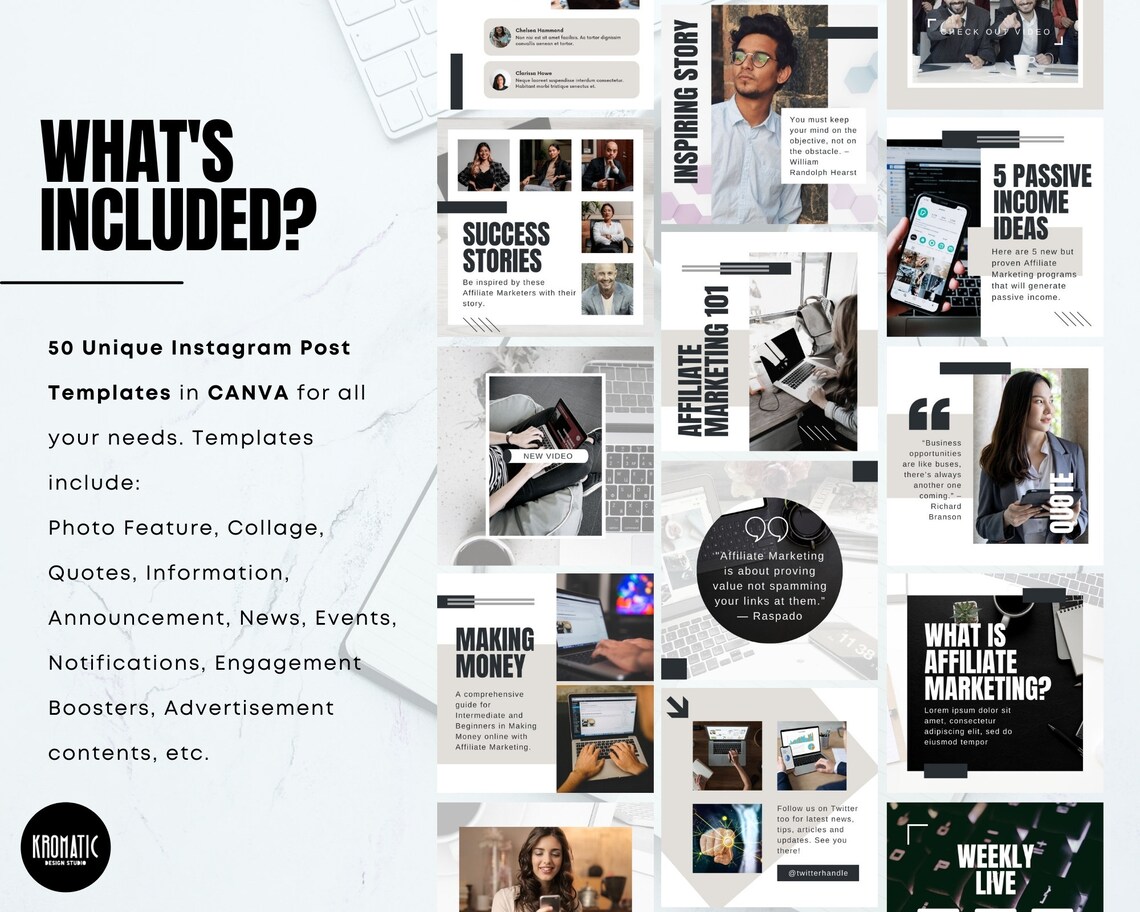 50 Instagram Post Template Canva, Affiliate Marketing Instagram ...