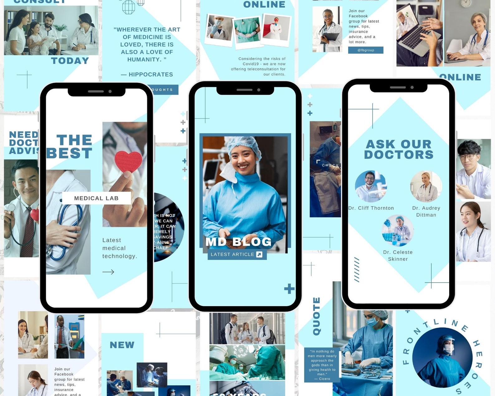 50 Instagram Story Templates, Medical Clinic Instagram Template ...