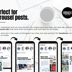 100 Insurance Agency Instagram Template Canva, Post and Story IG ...