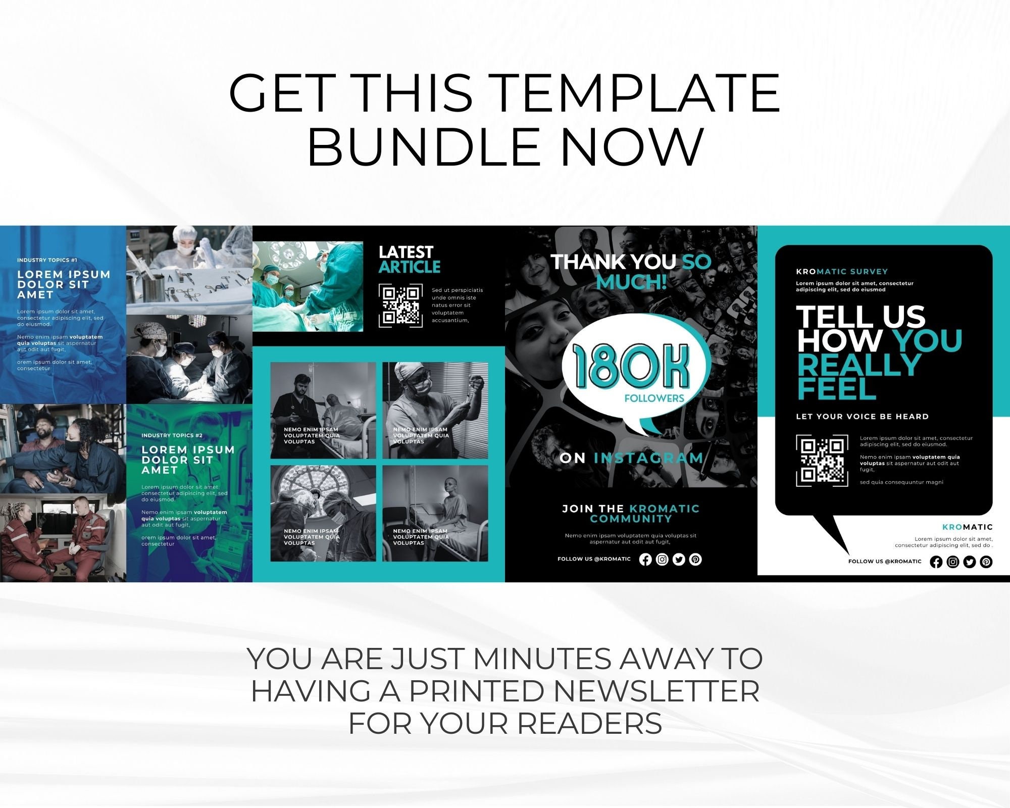 Medical Clinic Newsletter Template, Canva Newsletter Marketing Template ...