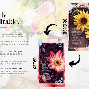 30 Florist Instagram Story Template, Flower Shop Instagram Template ...