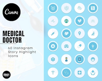 Medical Highlight Icons for Instagram, Medical Instagram Icons ...