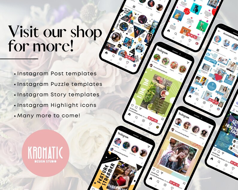 Flower Highlight Icons for Instagram, Florist Instagram Icon, Instagram ...