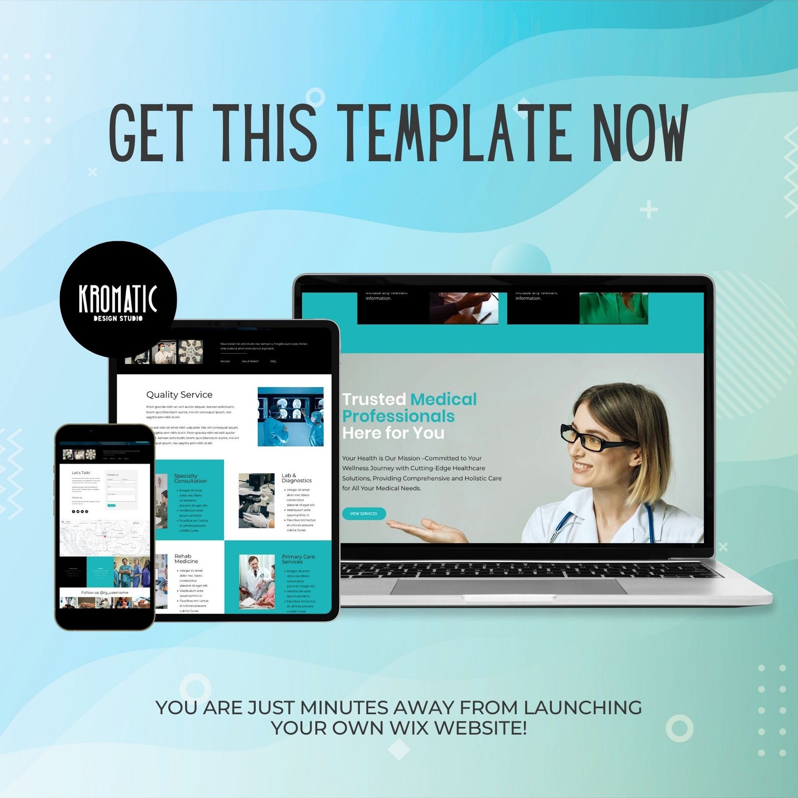 Medical Clinic Wix Website Template: Healthcare Facility Design - Etsy
