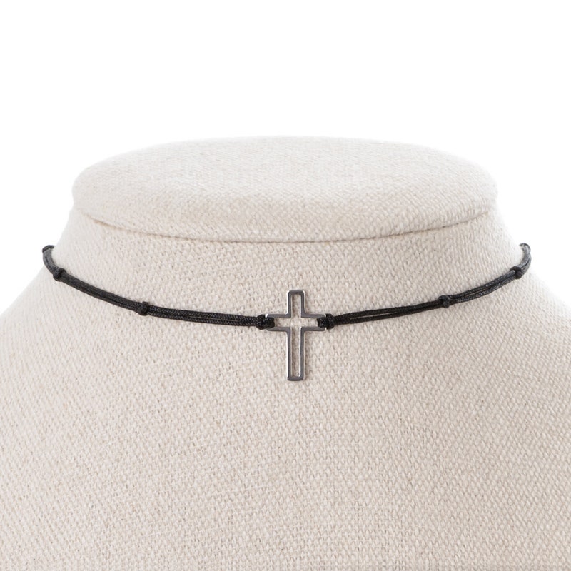 Cross Choker - Etsy