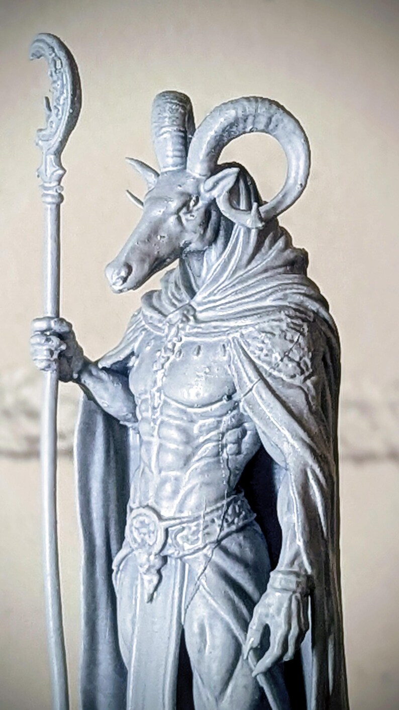 Hand-painted Baphomet Resin Figure, 125 Mm | Resin Sculpture | Mystical ...