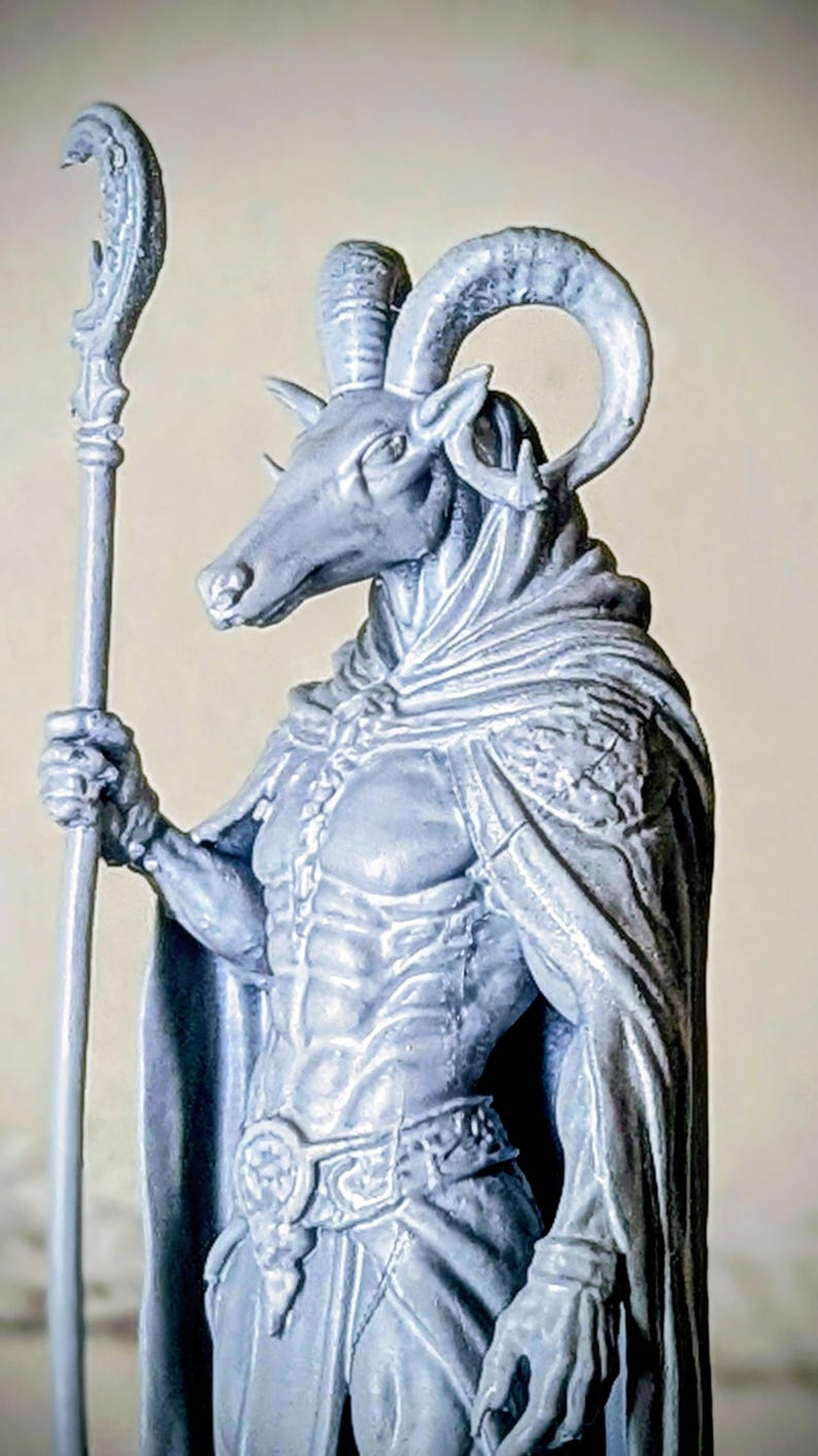 Hand-painted Baphomet Resin Figure, 125 Mm | Resin Sculpture | Mystical ...