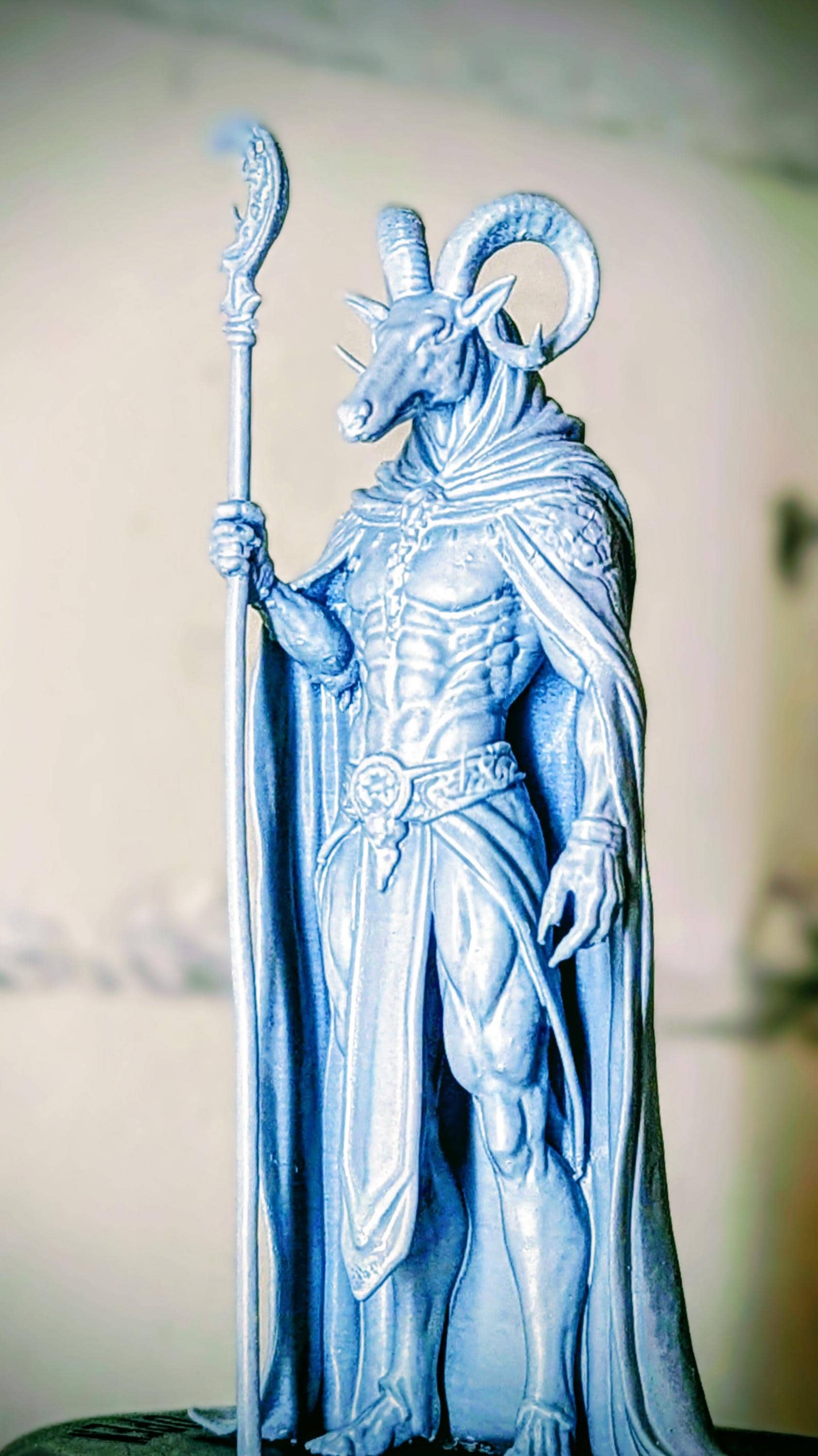 Hand-painted Baphomet Resin Figure, 125 Mm | Resin Sculpture | Mystical ...