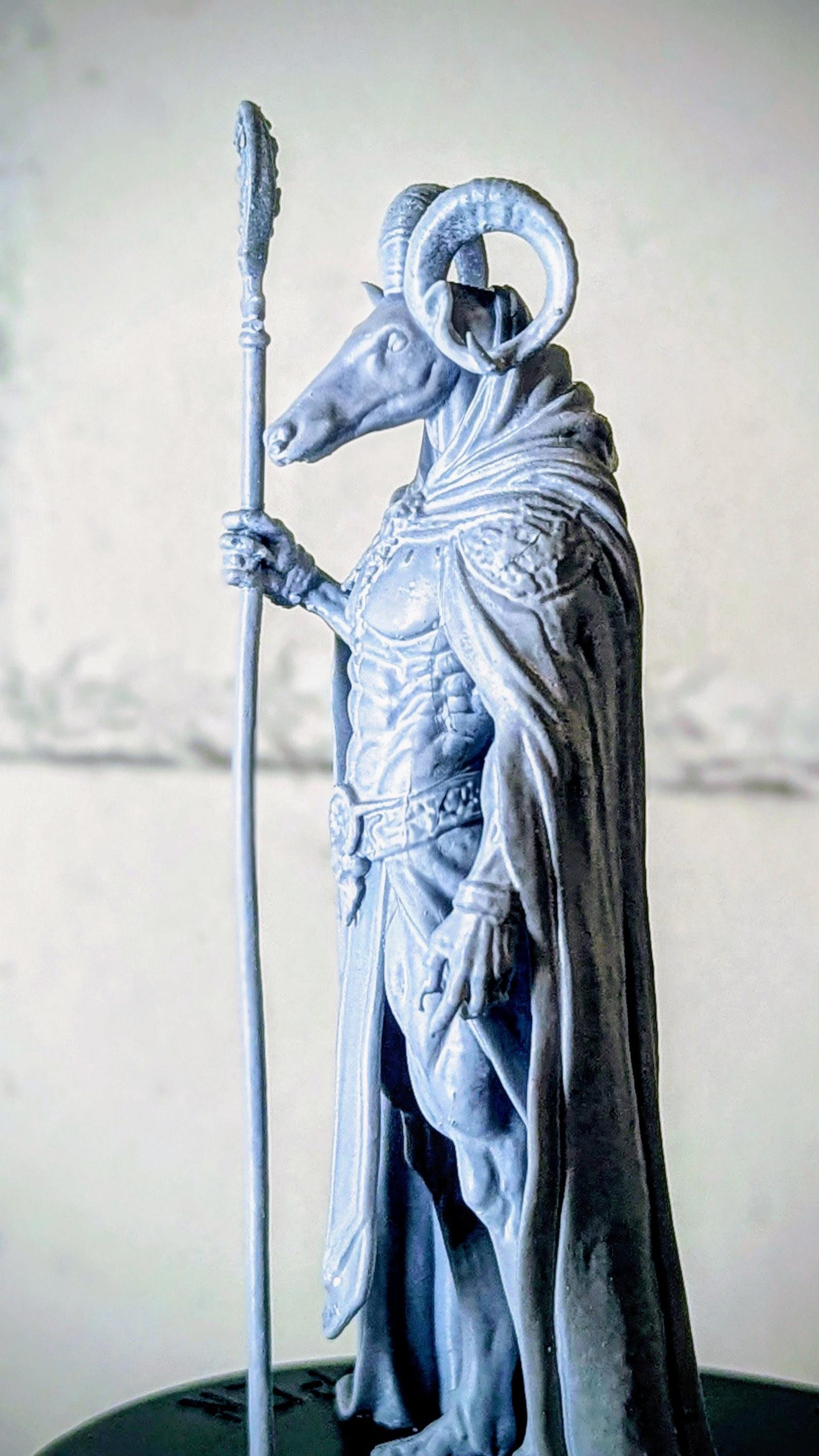 Hand-painted Baphomet Resin Figure, 125 Mm | Resin Sculpture | Mystical ...