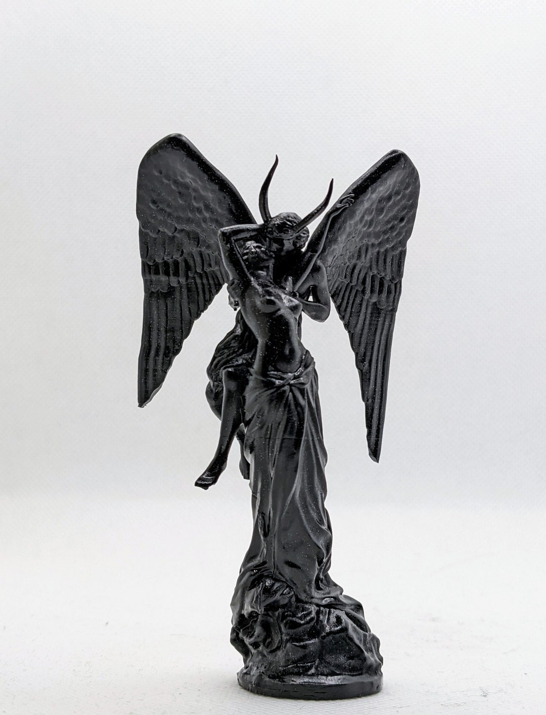 Fantasy Figure Gothic Home Decor Devil and Angel Satan Archangel ...