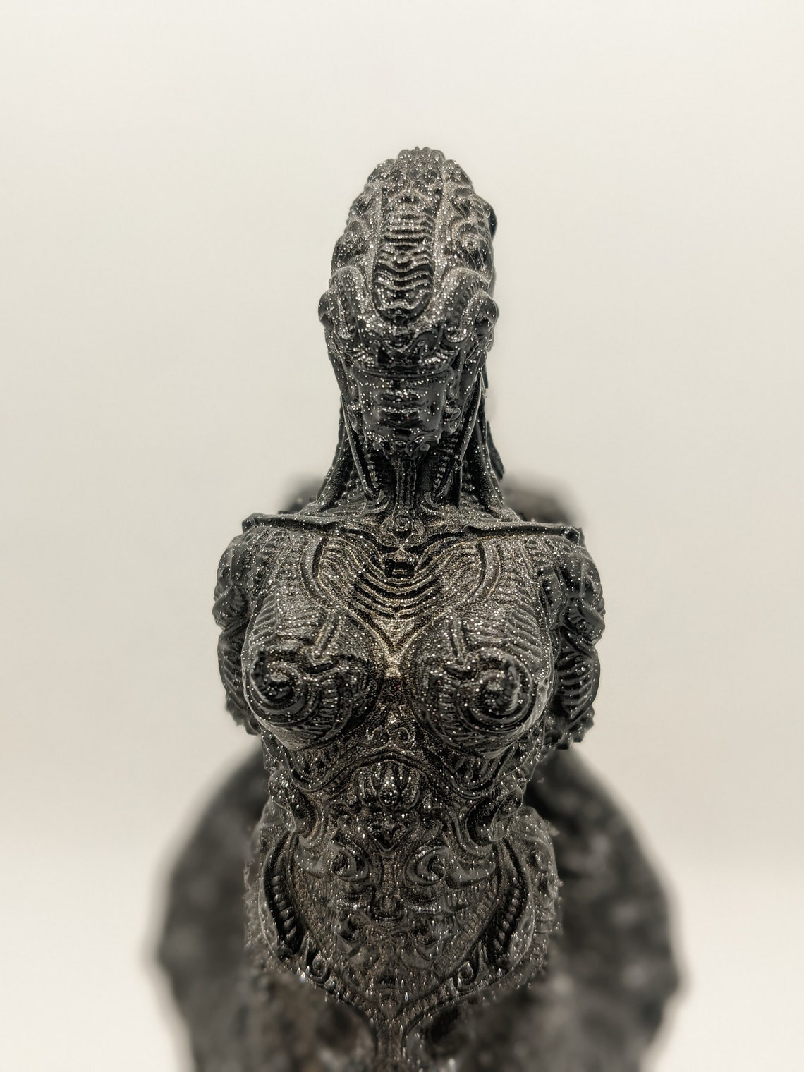 HR Giger Inspired Statue Hybrid Resin Art Fantasy Figure - Etsy