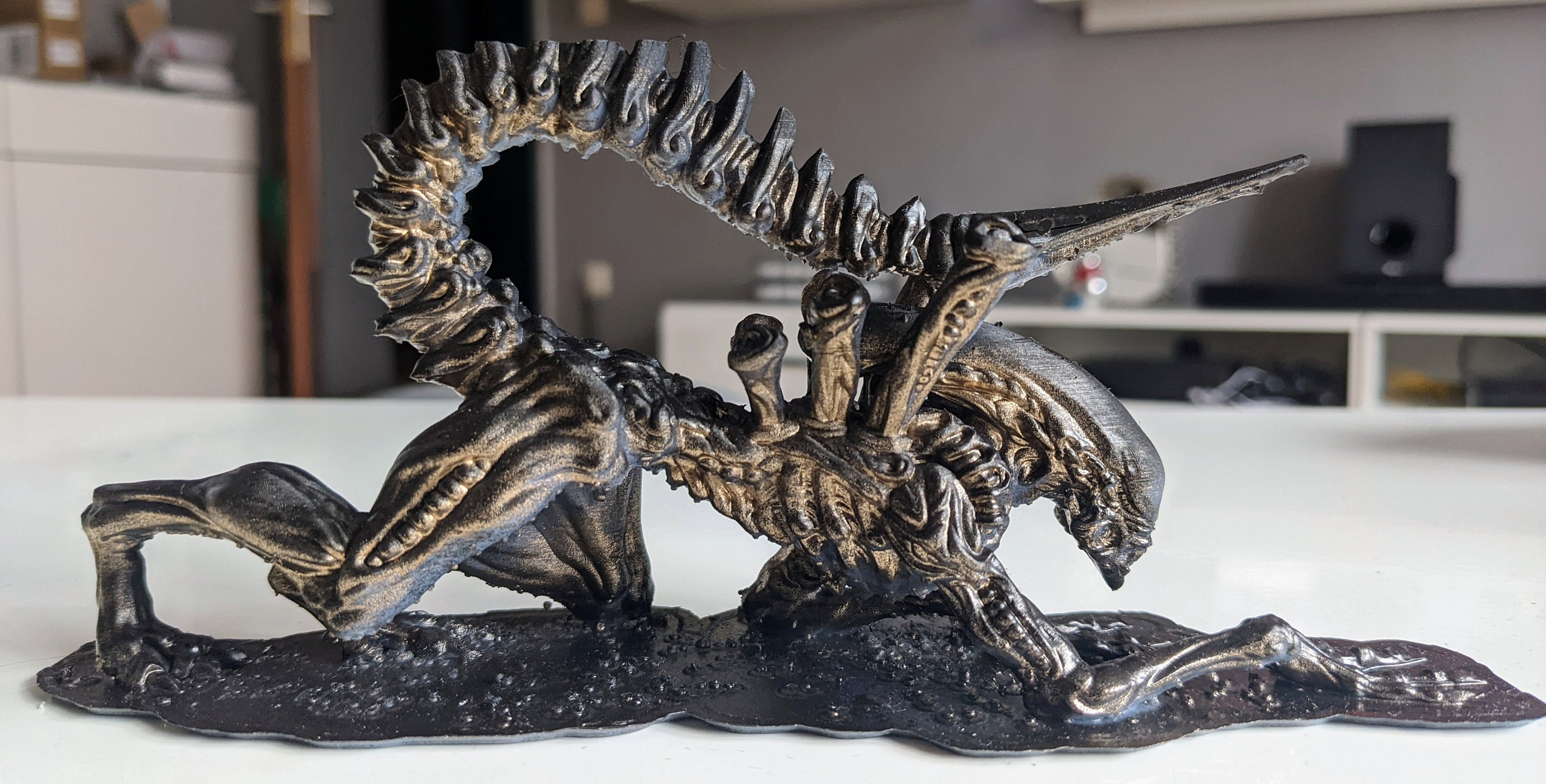 Alien Xenomorph Figure Home Decoration 3d Printed UV Resin - Etsy