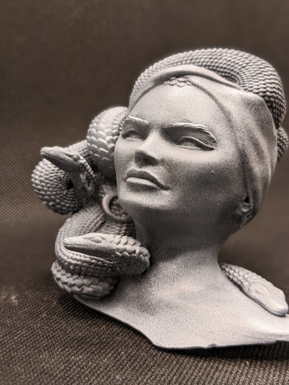 Medusa Clay Sculpture