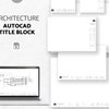 Minimalist Architect Title Block Templates | Autocad Title Block ...