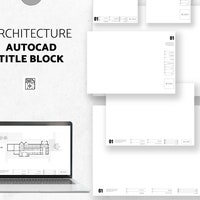 Simple Design Blueprint Title Block Templates CAD - 8.5x11, 11x17 ...