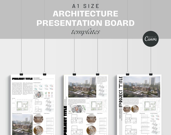 Architecture Presentation Template Architecture Project Poster Editable ...